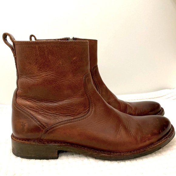 Frye | Shoes | Frye Chelsea Ankle Boot With Inside Zip In Distressed ...